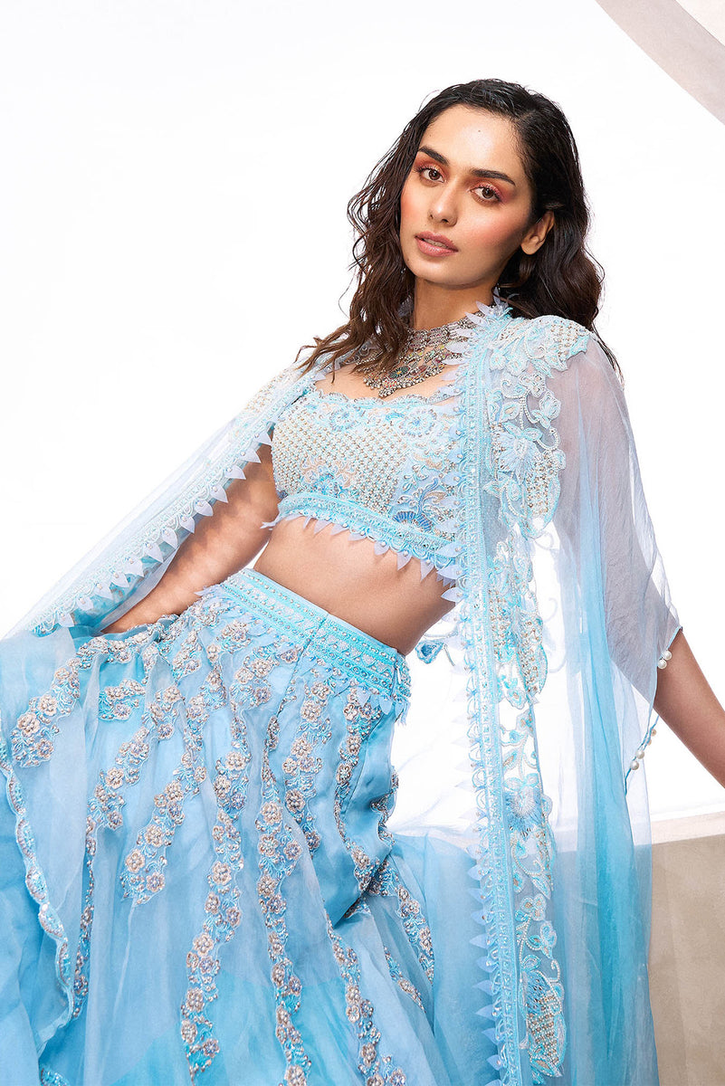 Manushi Chillar in Azure – Awigna
